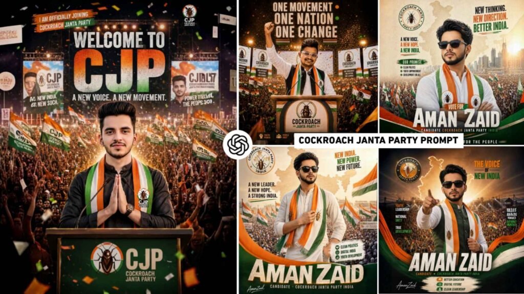 Cockroach Janata Party Ai Editing Prompts | Gemini & Chatgpt